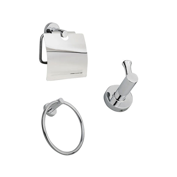 Kit Accesorios 3 Piezas York Cromo